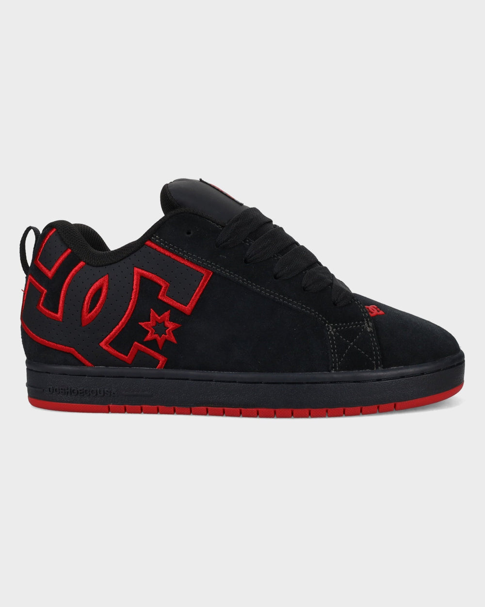 Mens Court Graffik Sneakers - DARKGREY/RED / 6 | DC Shoes