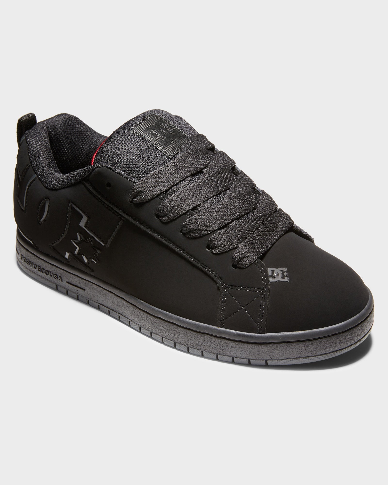 Mens Court Graffik Skate Shoes - BLACK/RED / 7 | DC Shoes