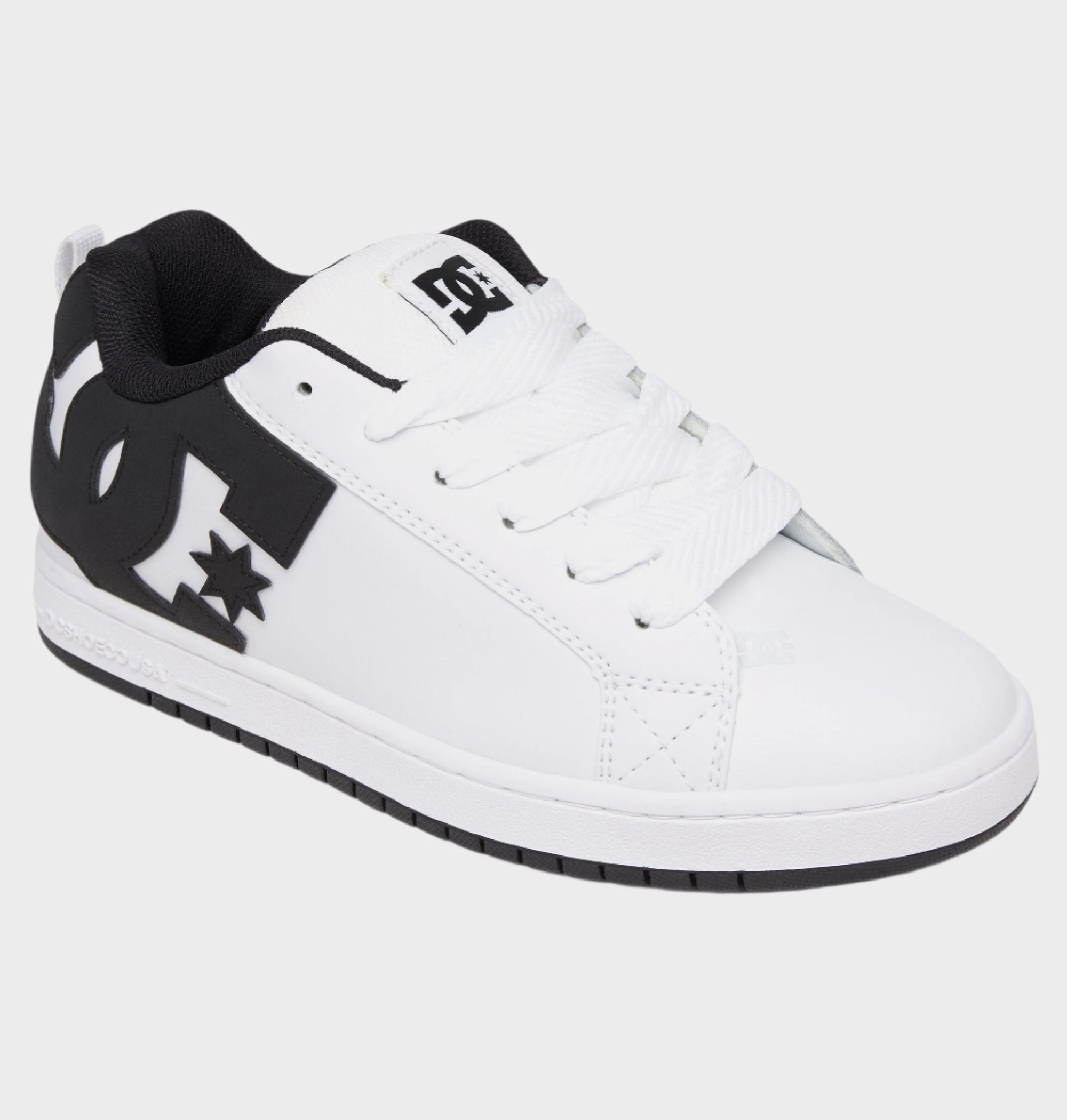 Mens Court Graffik Shoes - WHITE/BLACK/BLACK / 10 | DC Shoes