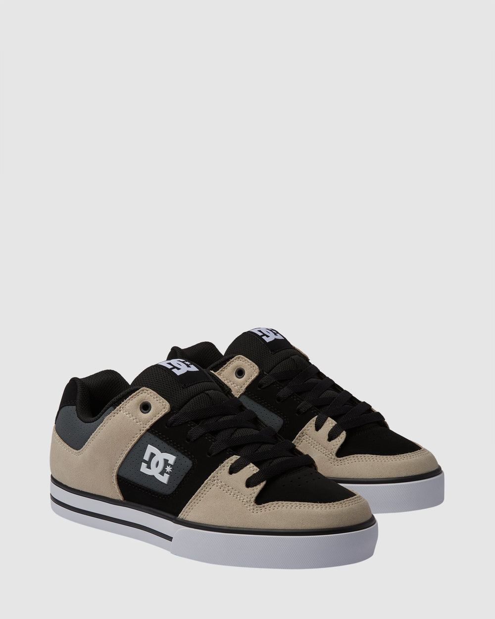 Mens Pure Shoes - BLACK/GREY/BROWN / 6 | DC Shoes
