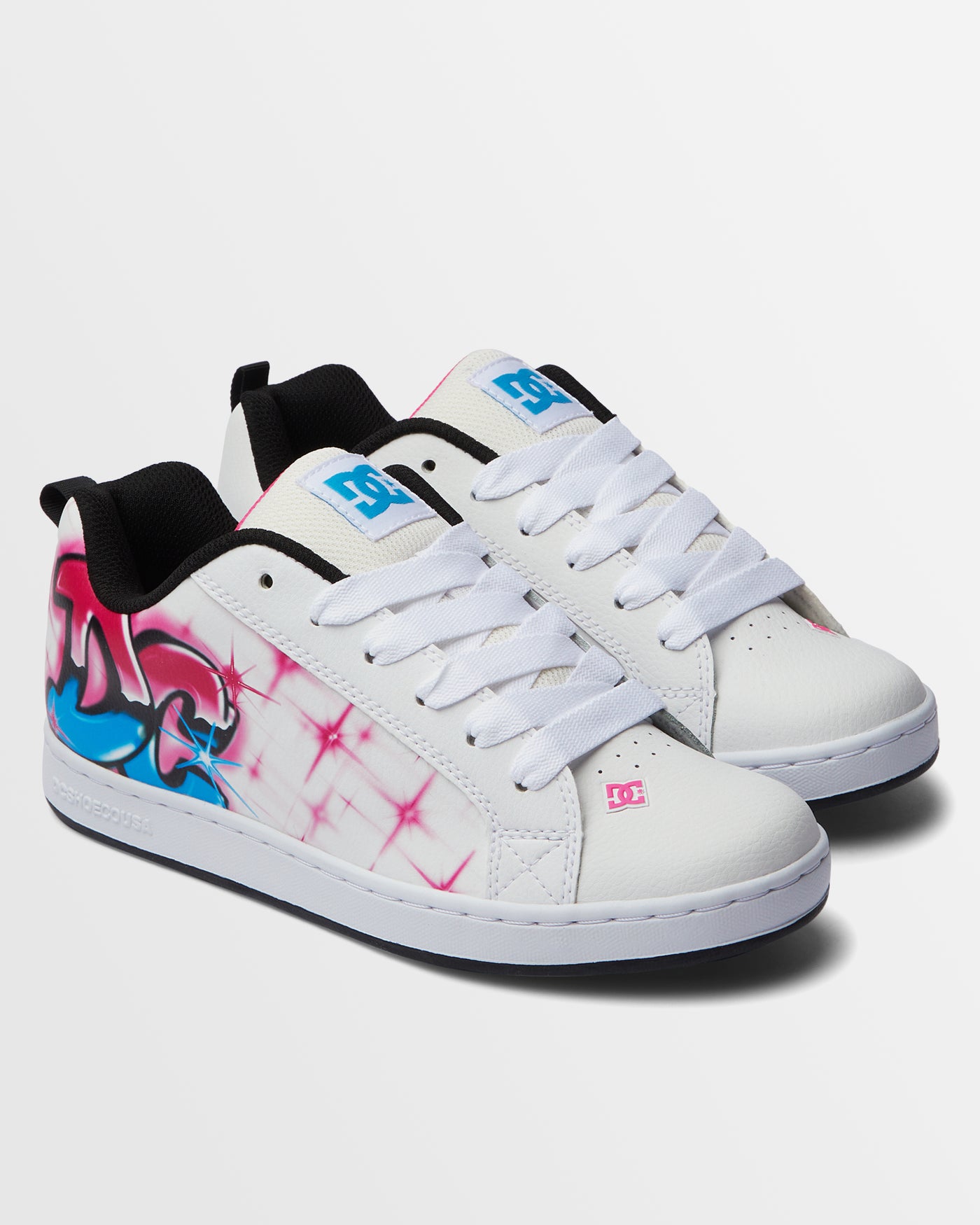 Men's Court Graffik Shoe - BRIGHT ROSE / 5 | DC Shoes