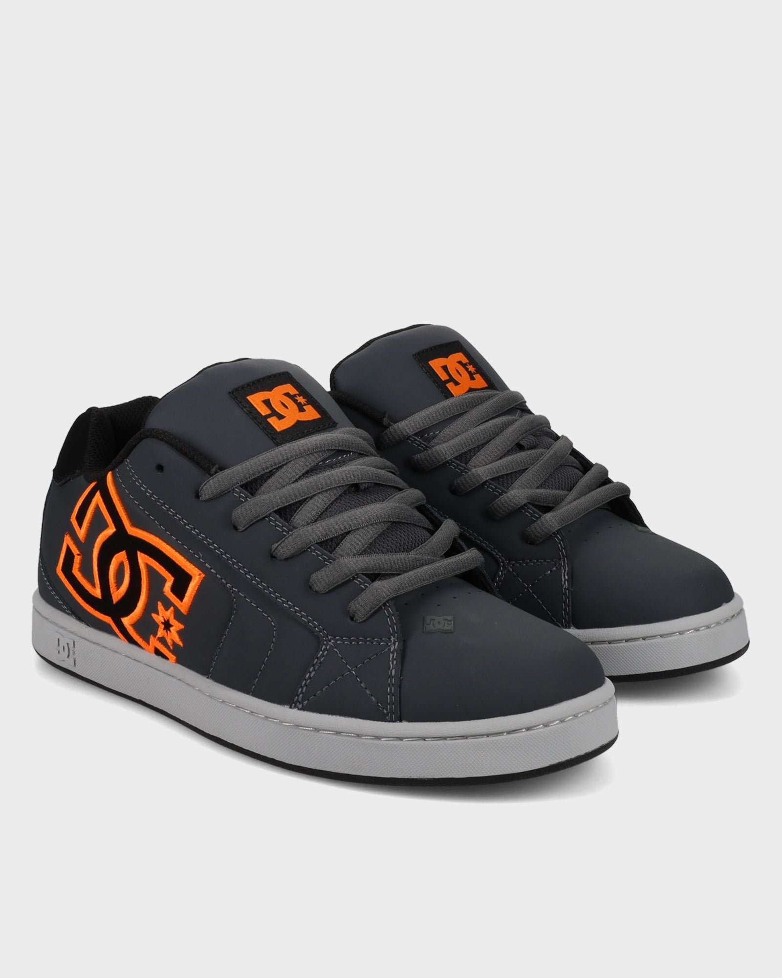 Mens Net Sneakers - GREY/BLACK/ORANGE / 6 | DC Shoes