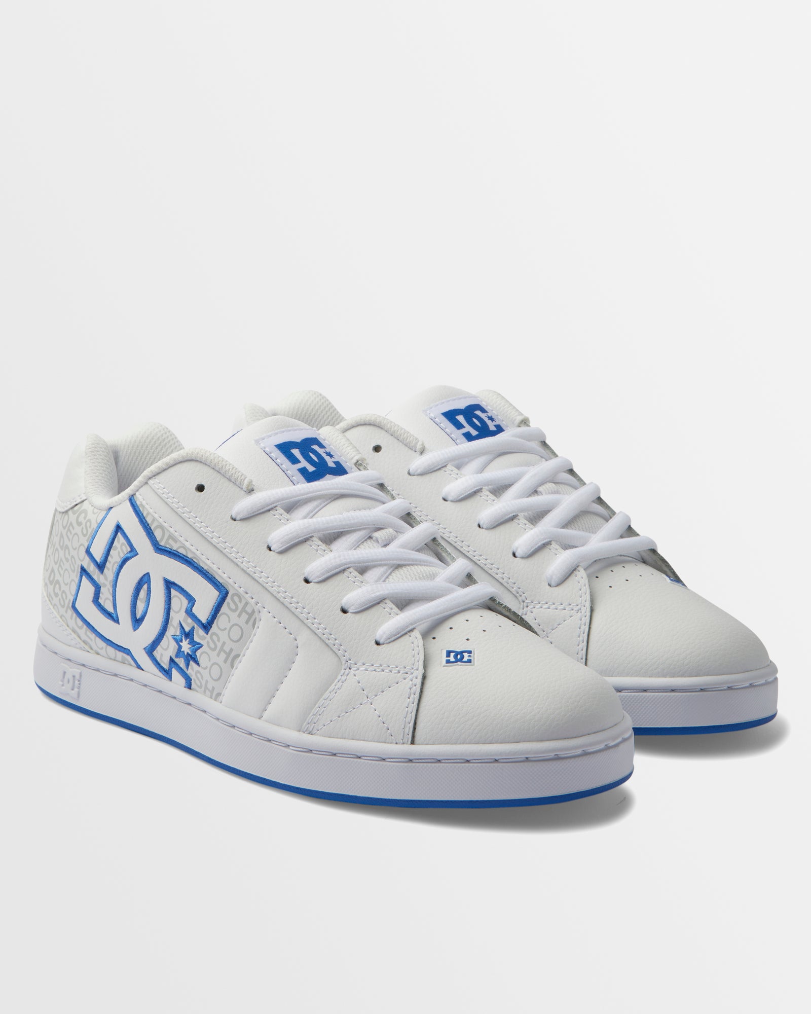 Mens Net Shoes - WHITE/GREY/BLUE / 7 | DC Shoes