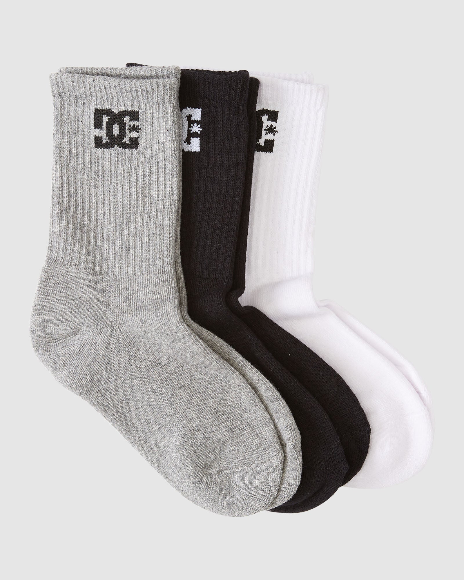 Boys DC Crew 3 Pack Socks - ASSORTED / 1SZ | DC Shoes