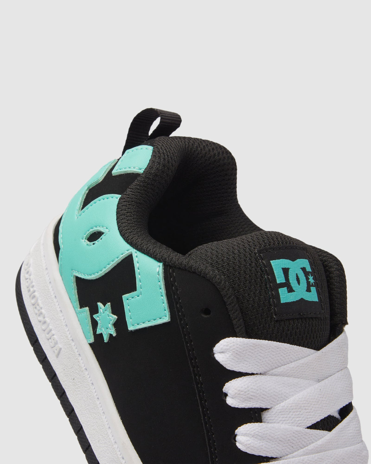 Kids Court Graffik Skate Shoes - BLACK/AQUA / 11 | DC Shoes
