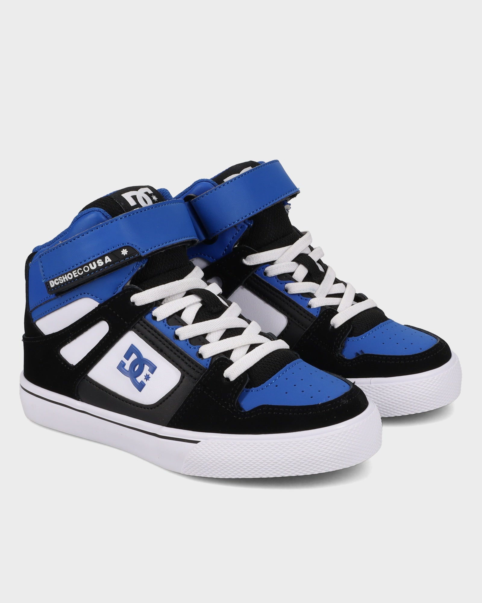 Boys 8-16 Pure High Tip EV Skate Shoes - BLACK/BLUE/WHT / 11 | DC Shoes