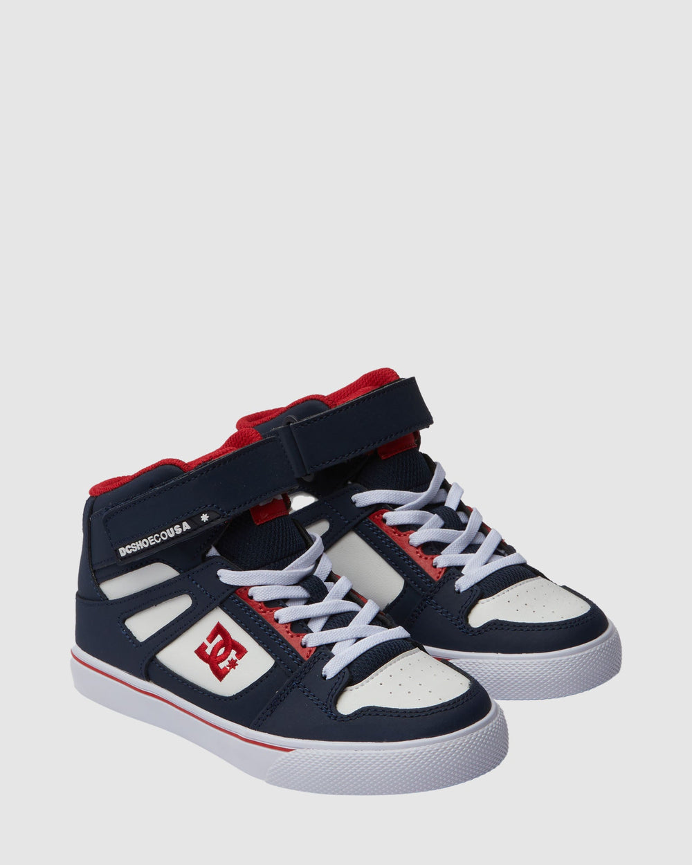 Kids Pure High-Top EV Shoes - DC NAVY/ATH RED / 11 | DC Shoes
