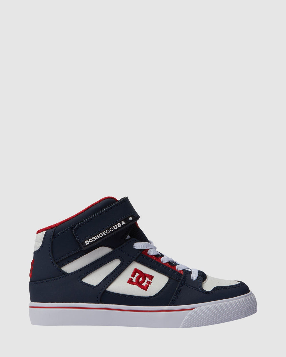 Kids Pure High-Top EV Shoes - DC NAVY/ATH RED / 11 | DC Shoes