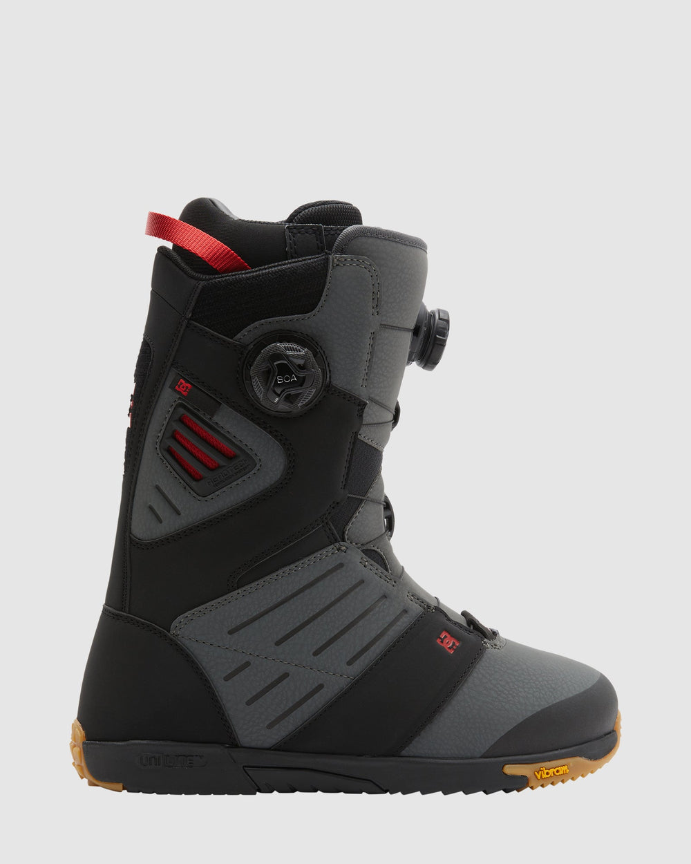 Mens Judge BOA Snowboard Boots - BLACK/GREY/RED / 7 | DC Shoes