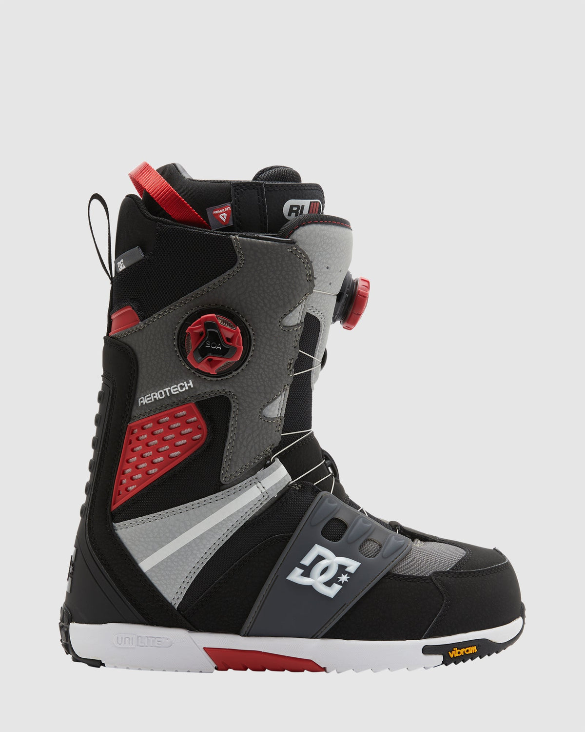 Mens Phantom BOA Snowboard Boots - BLACK/GREY/RED / 7 | DC Shoes
