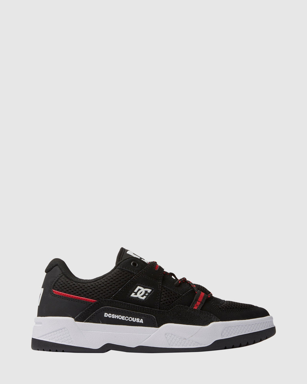 Mens Construct Shoes - BLACK/HOT CORAL / 7 | DC Shoes