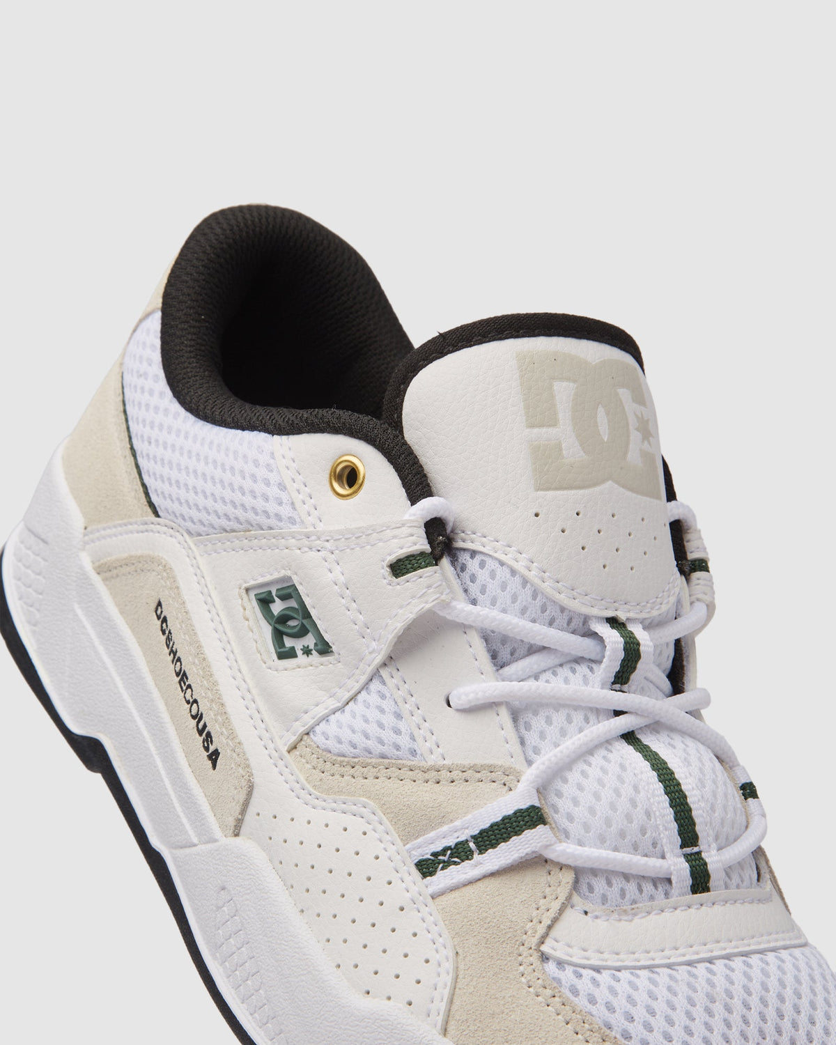 Mens Construct Shoes - WHITE/BLACK/GREEN / 6 | DC Shoes
