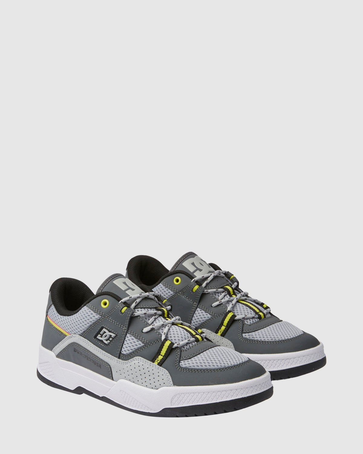 Mens Construct Shoes - WHITE/GREY/YELLOW / 7 | DC Shoes