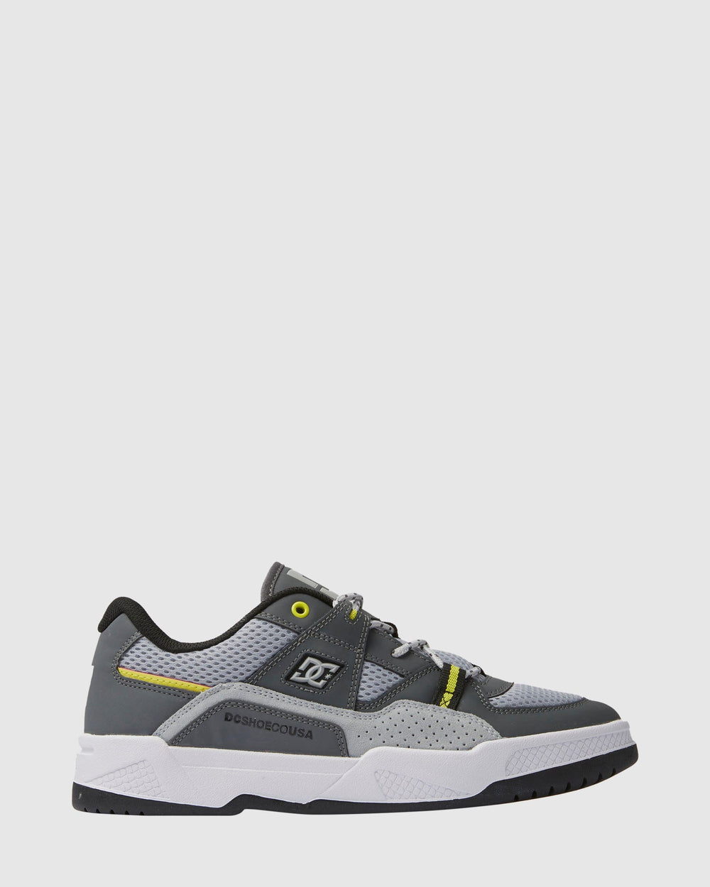 Mens Construct Shoes - WHITE/GREY/YELLOW / 7 | DC Shoes