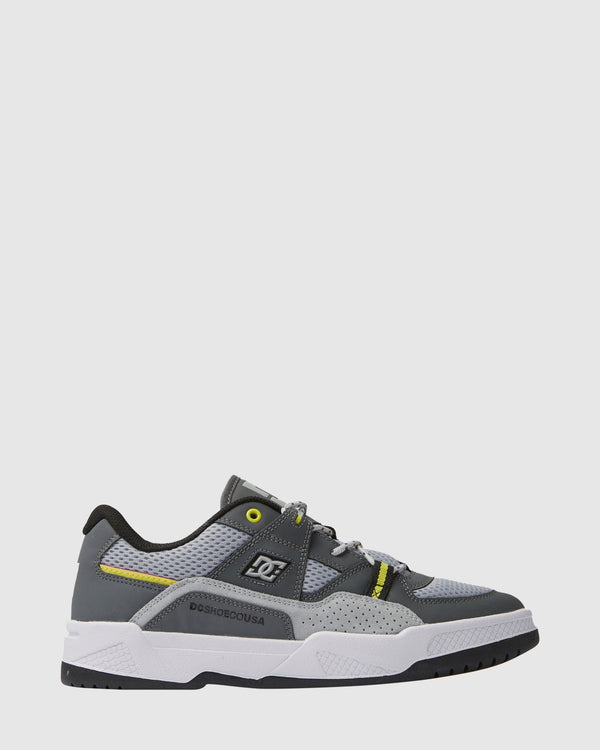 Mens Construct Shoes - WHITE/GREY/YELLOW / 7 | DC Shoes