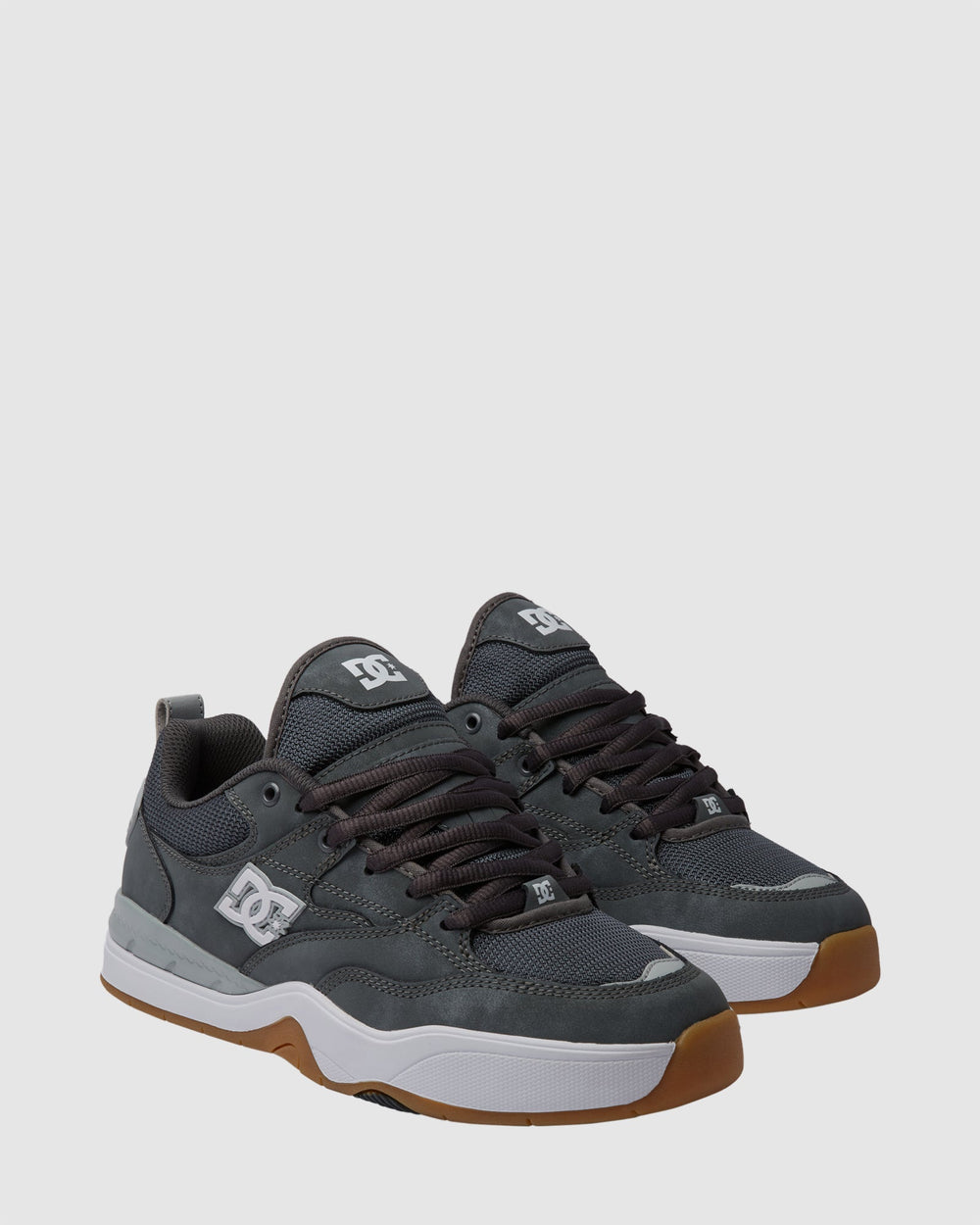 Mens Dc Ascend Shoes - DARK GREY/WHITE / 4 | DC Shoes