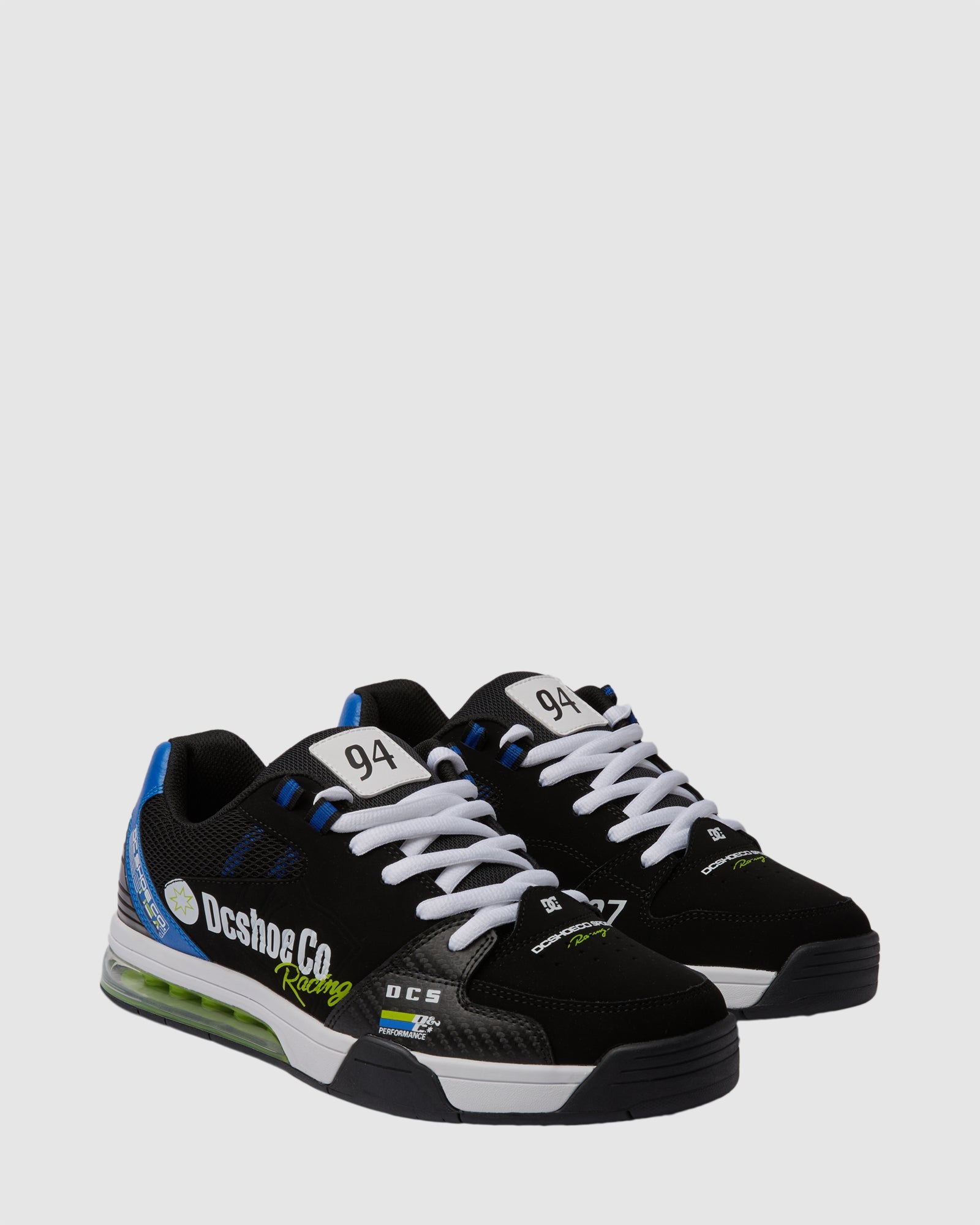 Mens Versatile Leather Shoes - BLACK/BLUE/WHITE / 7 | DC Shoes