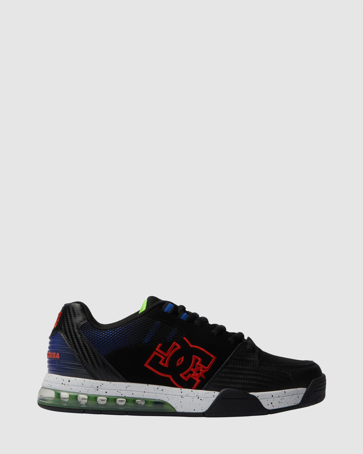 Mens Versatile Leather Shoes - BLACK/RED/BLUE / 7 | DC Shoes