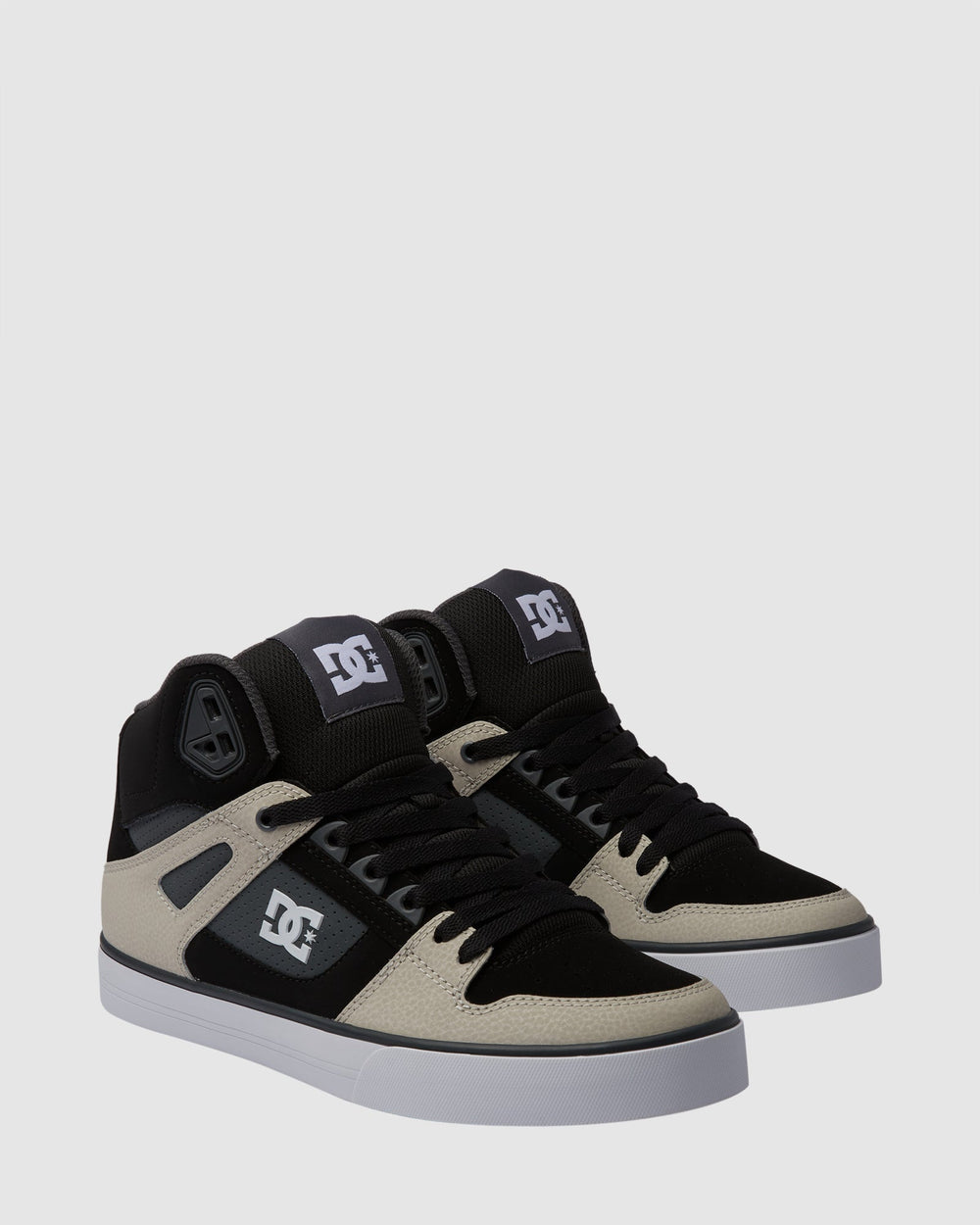 Mens Pure HIgh-Top WC Shoes - BLACK/GREY/BROWN / 6 | DC Shoes