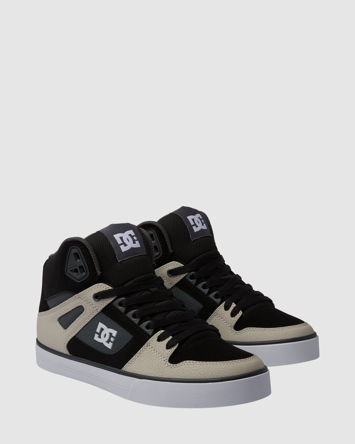 Mens Pure HIgh-Top WC Shoes - BLACK/GREY/BROWN / 6 | DC Shoes
