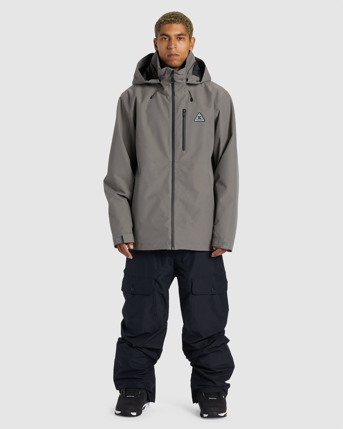 Mens Basis 30K Snow Jacket - PEWTER / XXS | DC Shoes