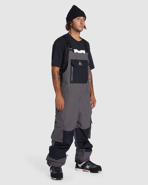Mens Brigade 30k Bib Snow Patns - MAGNET / XS | DC Shoes
