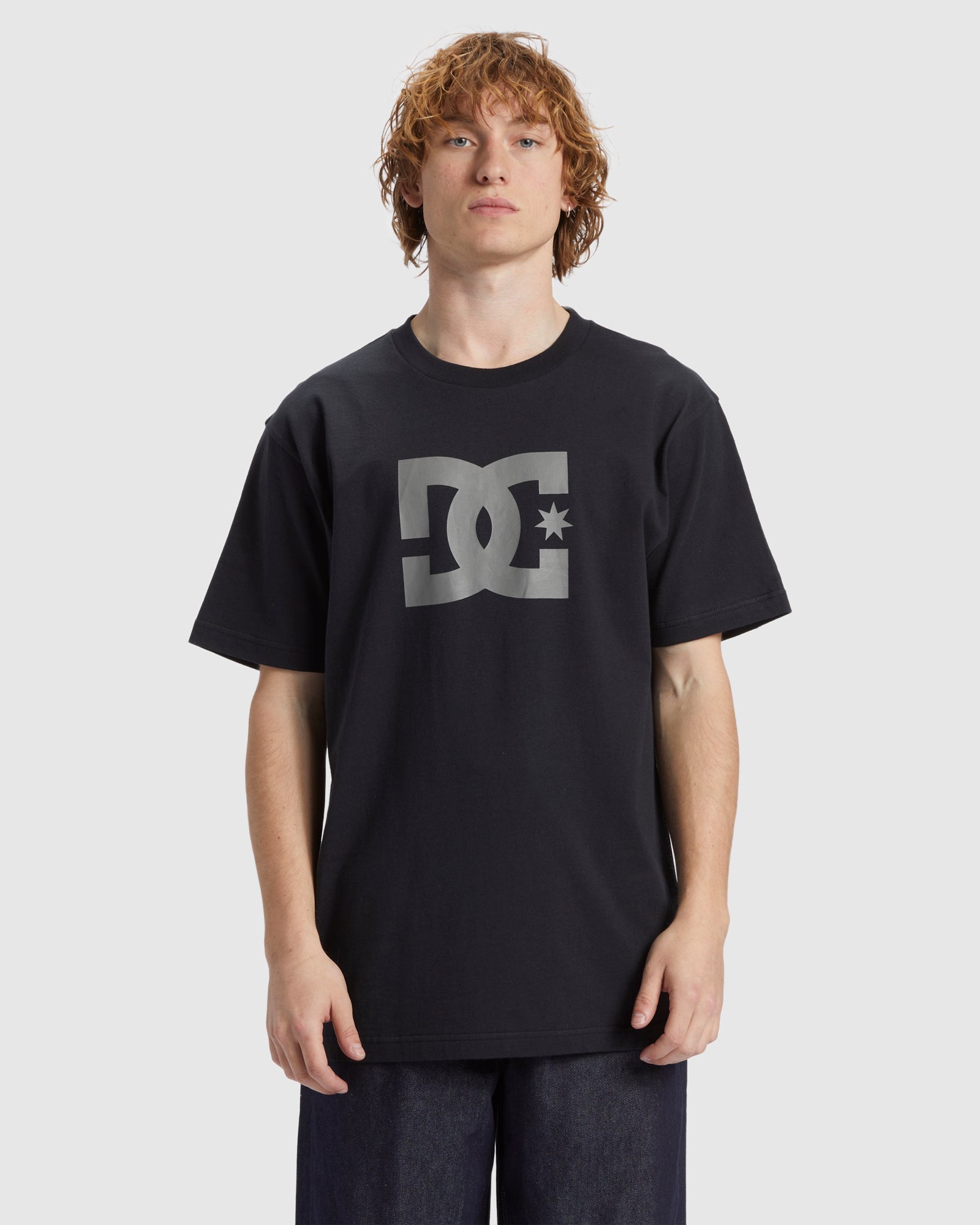 Mens DC Star Heritage Short Sleeve T-Shirt - BLACK/PEWTER / S | DC Shoes