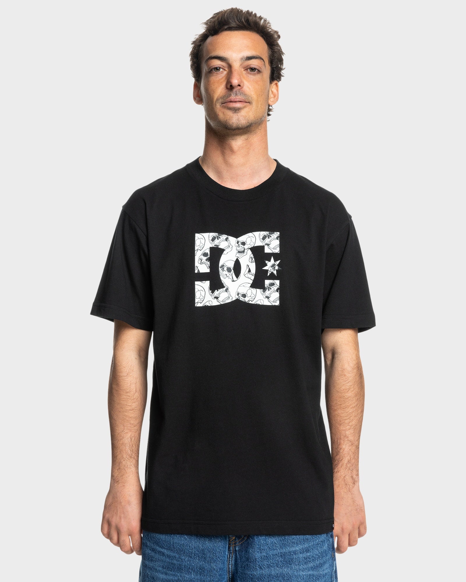 Mens DC Star Skully T-Shirt - BLACK / XS | DC Shoes