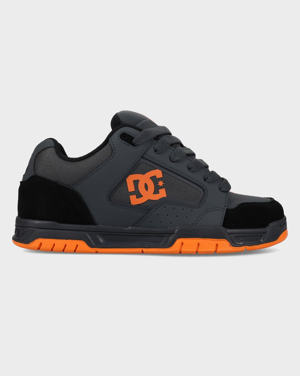 Mens DC Coiler Sneakers - GREY/BLACK/ORANGE / 7 | DC Shoes