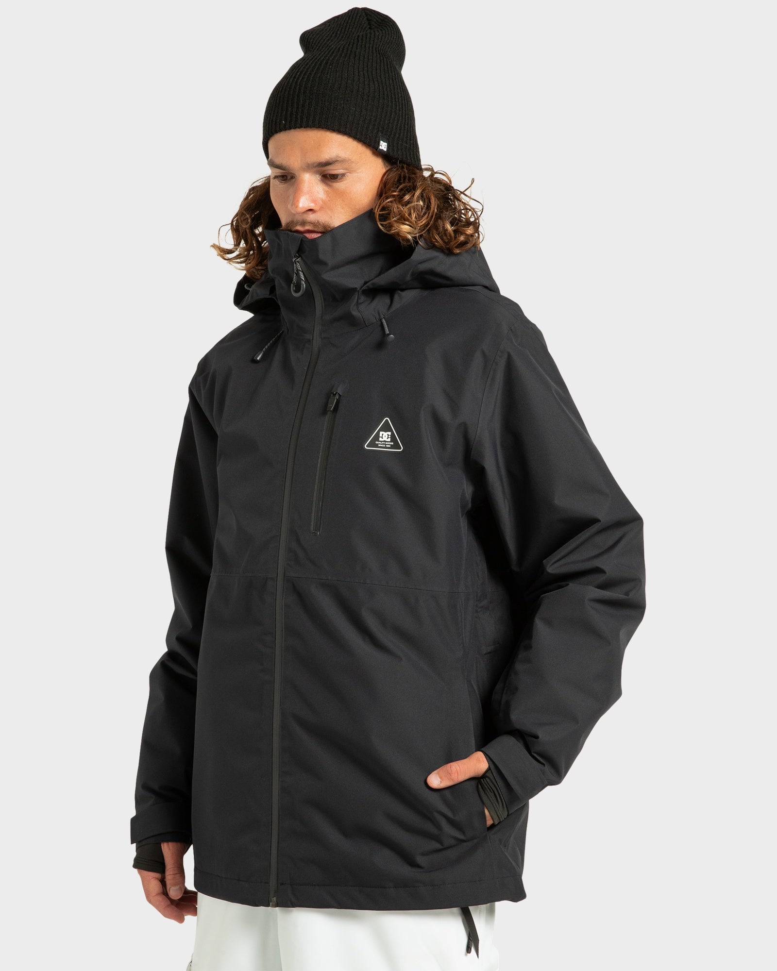 Mens Basis 30k Shell Jacket - BLACK / S | DC Shoes